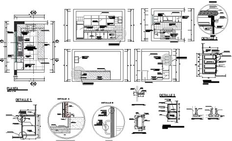 Kitchen Constructive Details Of Housing Building Dwg File Artofit