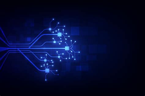 Premium Vector Abstract Circuit Networking Blockchain Concept Background