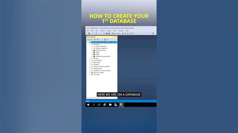 how to create your first database youtube