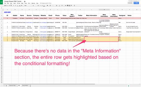 Google Spreadsheet Database With Regard To Spreadsheet Crm How To