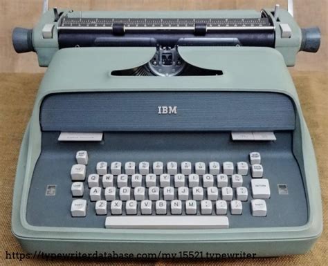 1965 Ibm Model C On The Typewriter Database