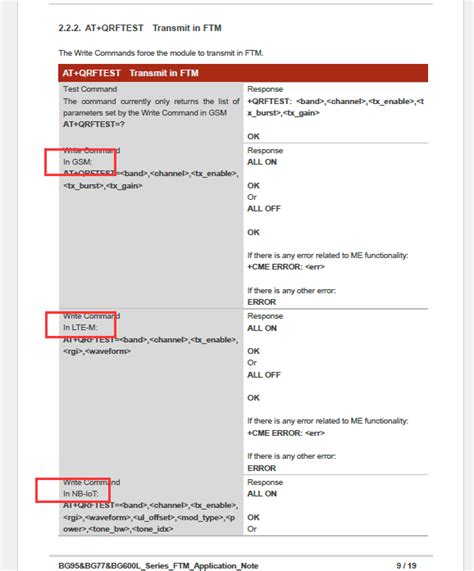 Bg M Setting Continuous Carrier Mode On Lte Nb Iot Driver Quectel Forums