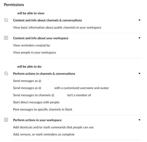 Slack Does The Chatwritepublic Scope Allow Reading Messages Stack Overflow