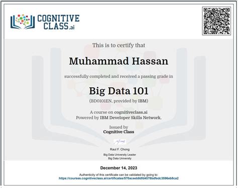 muhammad hassan on linkedin bigdata ibm cognitiveclass certification learning careergrowth…