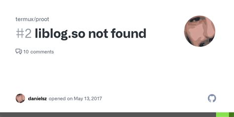 Liblogso Not Found · Issue 2 · Termuxproot · Github