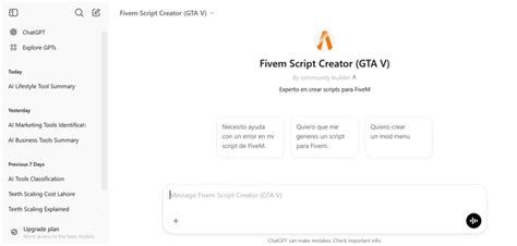 FiveM Script Creator AI Powered GTA V Script Development