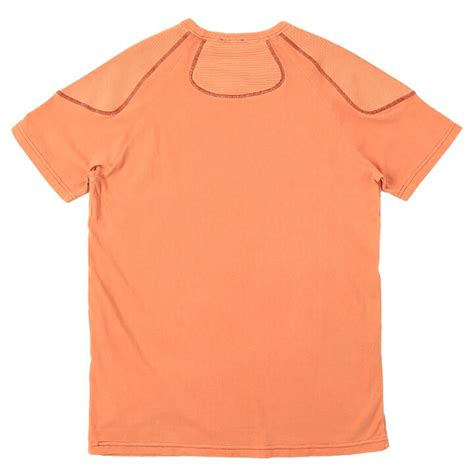 【楽天市場】 Diesel ディーゼル メンズ ワンポイントオーバルd刺繍ロゴ リブ切替 半袖tシャツ カットソー【t Riby】【サイズl】【オレンジ系】die M T F4 40a
