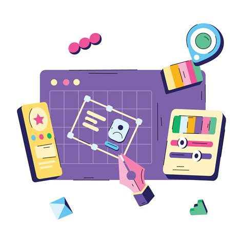 Trendy Designing Tools 25438840 Vector Art At Vecteezy