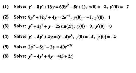 Solved Solve Y Sy Y T T Y Chegg Com