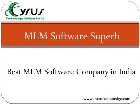 Cyrus Mlm Software Development Jaipur By Mlmsoftware Issuu