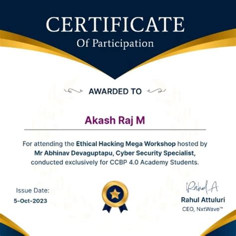 Akash Raj On Linkedin Nxtwave Ccbpian Cyberarmy