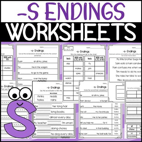 Verbs With S Endings Worksheets Made By Teachers