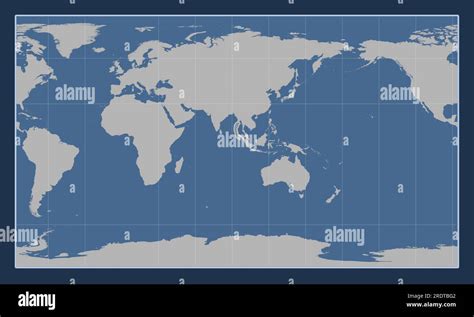 Shape Of The Burma Tectonic Plate On The Solid Contour Map In The Patterson Cylindrical