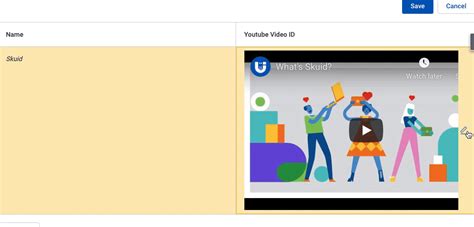 Embedded Youtube Player — Skuid V1306 Documentation