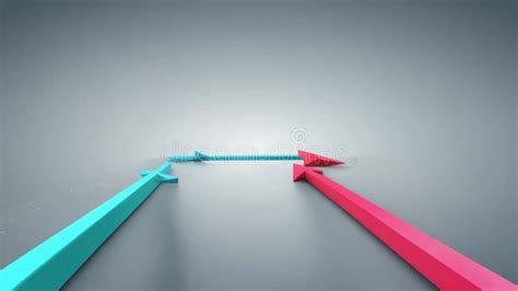 Colorful Arrows Converge Towards The Center On A Neutral Grey