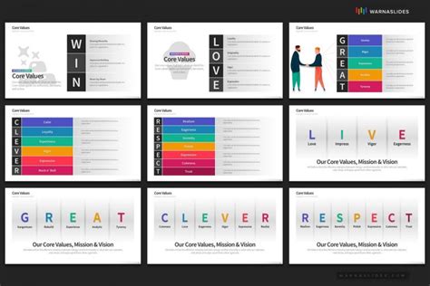 Core Values PowerPoint Template Best PowerPoint Template