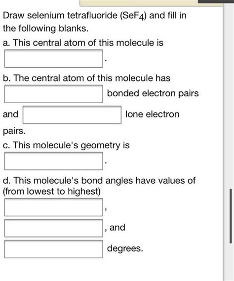 Lewis Structure Of Sef4