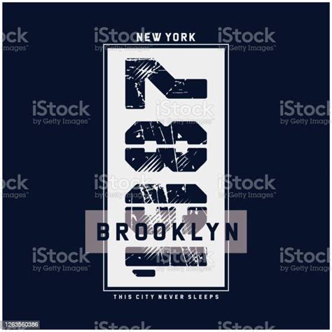 뉴욕 브루클린을 테마로 한 벡터 일러스트레이션 타이포그래피 티셔츠 그래픽 프린트 포스터 배너 전단지 엽서 포스터에 대한 스톡 벡터 아트 및 기타 이미지 Istock
