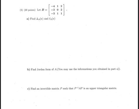 solved po points let b ⎣⎡−4−3−3101221⎦⎤ a find Δa x and