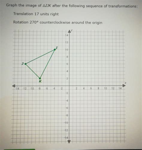 Graph The Image Of Ijk After The Following Sequence Of Transformations