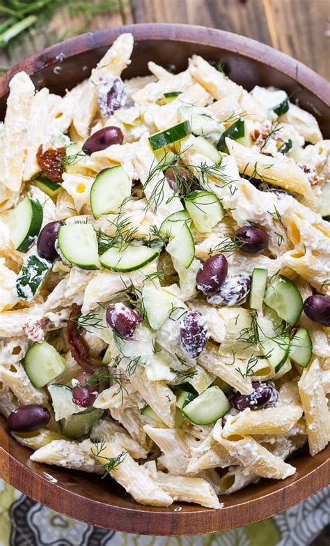 Tzatziki Pasta Salad Spicy Southern Kitchen