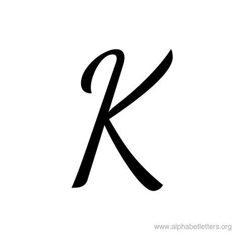 Cursive Alphabet K AlphabetWorksheetsFree Com