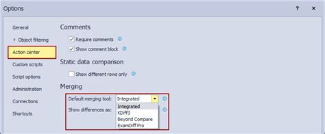 The User Default Configuration In Database Source Control