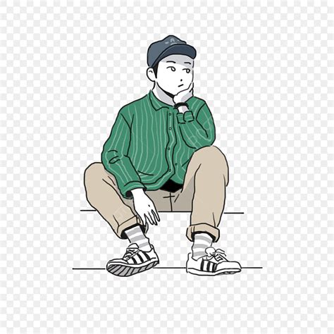 한국 일러스트 청소년 젊은 수공 캐릭터 한국판 소년 청소년 Png 일러스트 및 Psd 이미지 무료 다운로드 Pngtree