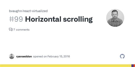 Horizontal Scrolling Issue 99 Bvaughn React Virtualized GitHub