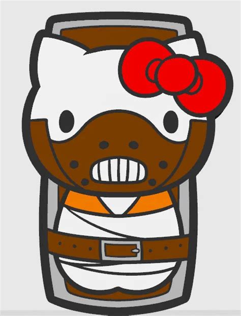 Hello Kitty Hannibal Lecter Light Box By Bromigo77 Makerworld