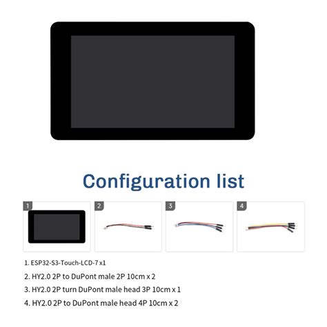 7 inch capacitive touch screen esp32 s3 with board lvgl programming
