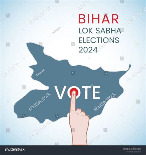 Bihar Lok Sabha Elections India 2024 Creative Royalty Free Stock