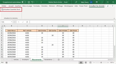 Créer Une Gestion De Stock Sous Excel Blogs Forum Du Club Des