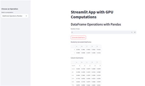 Building A Streamlit App On A Gpu Server With Numpy Pandas And Pytorch