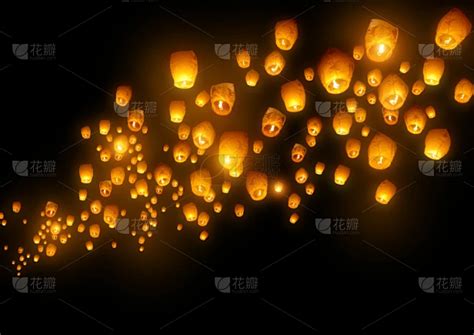 中国灯笼 纸灯笼 人生大事 灯笼 照明设备 新年前夕 黄昏 传统节日 背景 户外素材 花瓣网