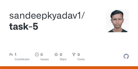 Sandeep Kumar Yadav On Linkedin Github Sandeepkyadav1task 5