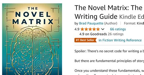 The Novel Matrix Amazon 1 Best Seller Brad Pauquette