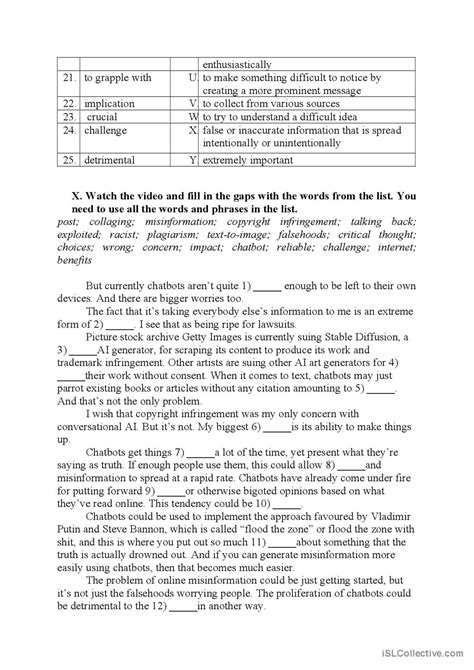 Beyond Chatgpt What Chatbots Mean F… English Esl Worksheets Pdf And Doc