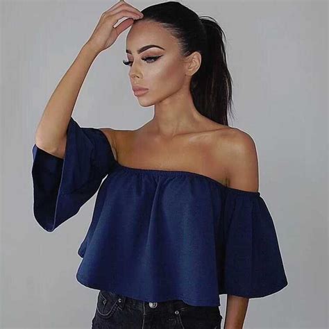 Tummy Hiding Oversized Off The Shoulder Tops Loose Blouse Sunifty