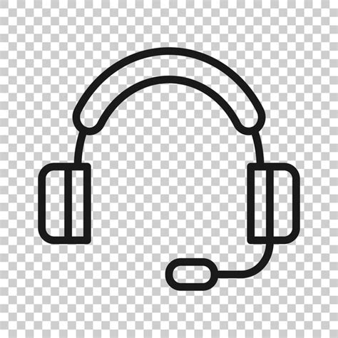 Premium Vector Helpdesk Icon In Flat Style Headphone Vector Illustration On White Isolated