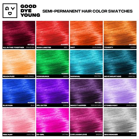 Good Dye Young Semi Permanent Hair Color Semi Permanent Hair Color