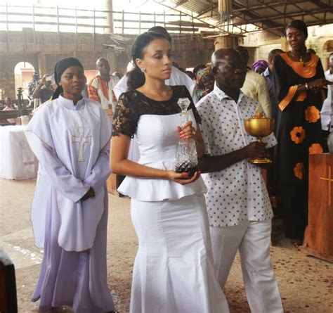 Gov Adams Oshiomhole And His New Wife Lara Fortes Attend Wedding