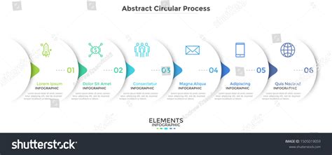 Progress Bar Six Round Paper White Stock Vector Royalty Free Shutterstock