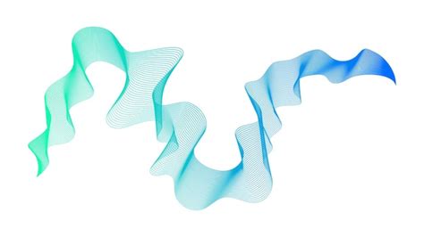 Premium Vector Abstract Backdrop With Blue Wave Gradient Lines On White Background Modern