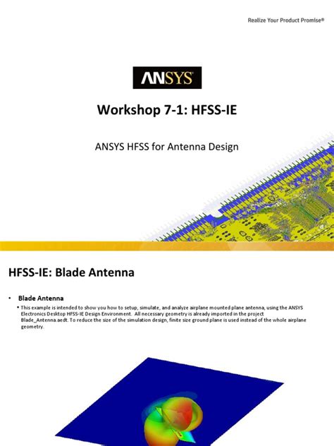 Ansys Hfss Antenna W07 1 Hfss Ie Pdf Menu Computing Computer