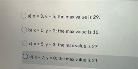 Solved The Feasible Set Fs For A Certain Linear
