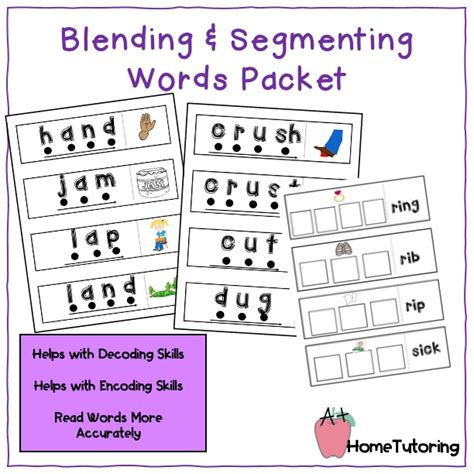 Blending And Segmenting Words Activity Packet Made By Teachers