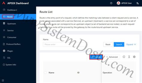 Apisix Dashboard Üzerinden Route Service Ve Plugin Ayarlamaları