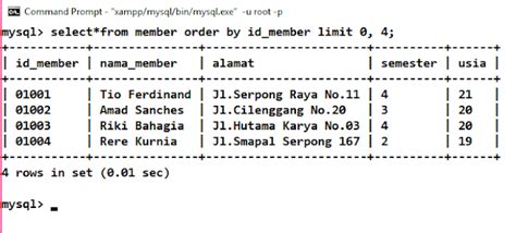 Aplikasi Basis Data Latihan Praktikum DML