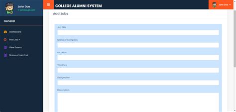 College Alumni System Project Online College Alumni Management Project
